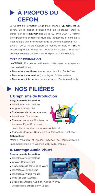 Filières TIC - CEFOM Cameroun